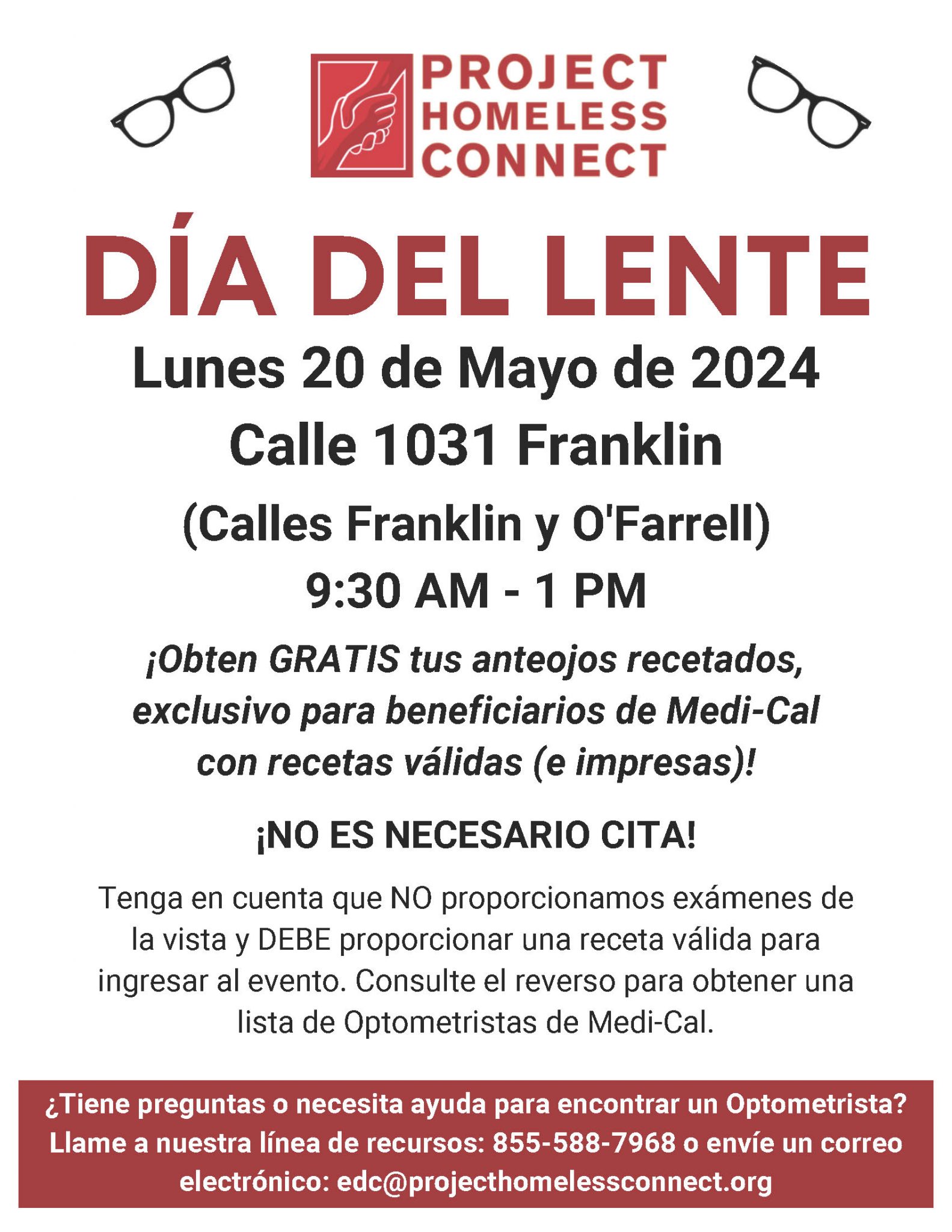 Optical Day - Project Homeless Connect