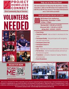 Volunteer - Project Homeless Connect